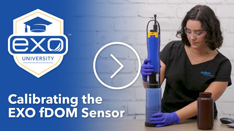 EXO Water Quality Sonde Sensor Calibration